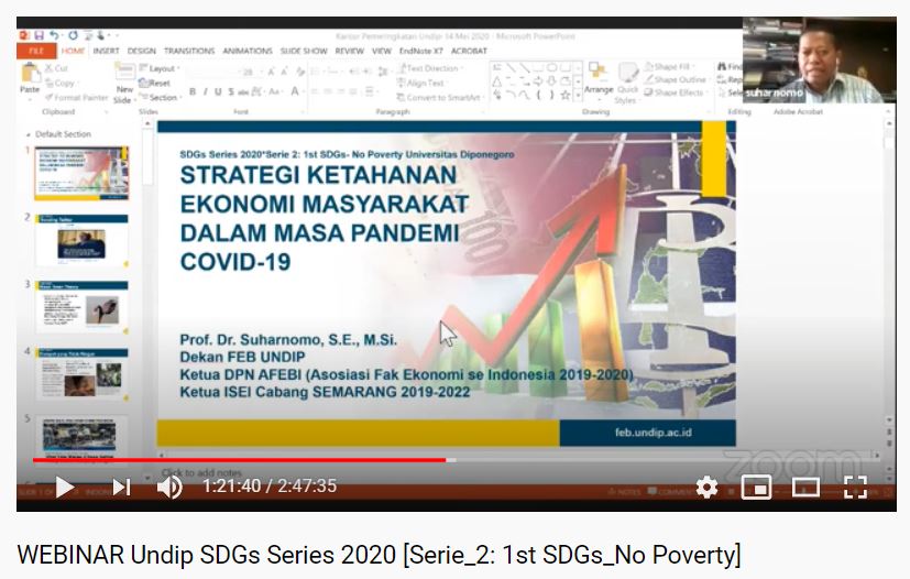 WEBINAR Undip SDGs Series 2020 Serie 2: 1st SDGs No Poverty ...