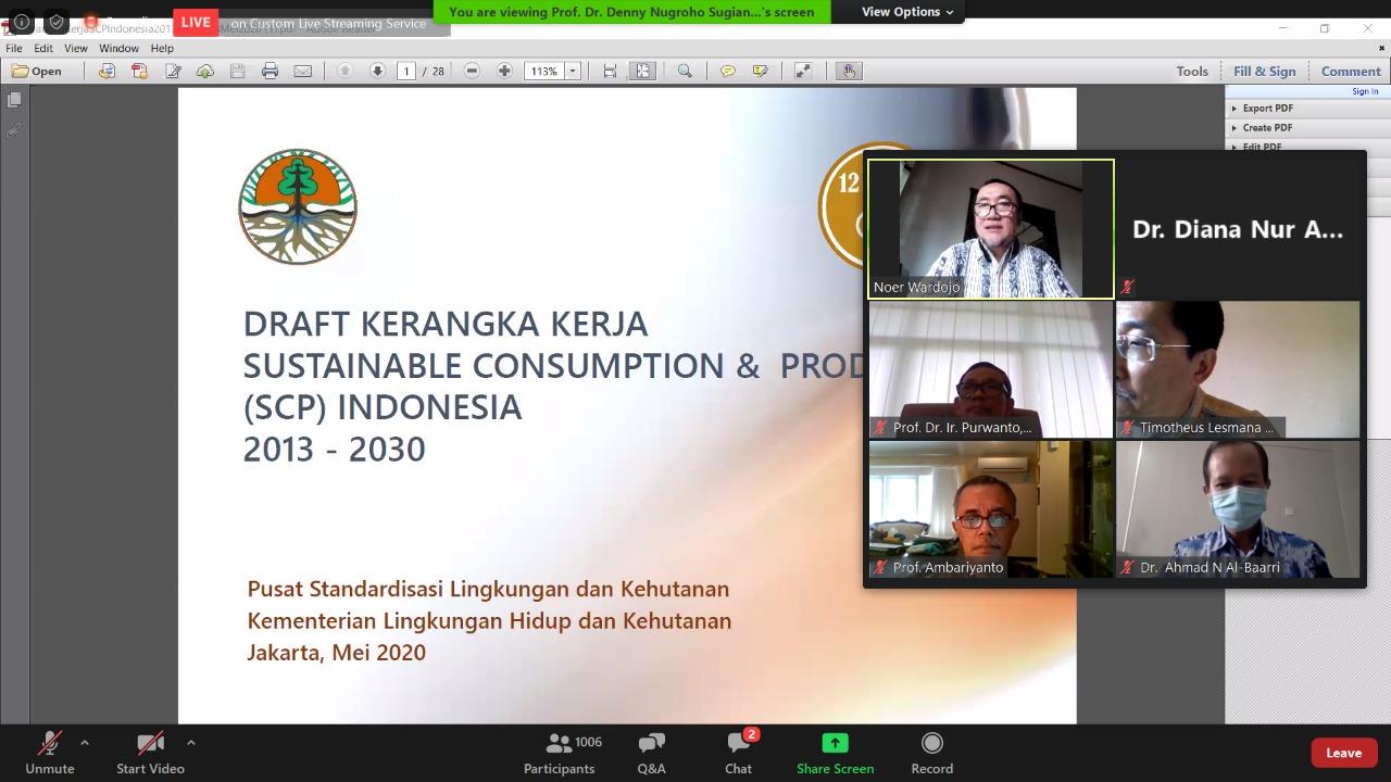 WEBINAR Undip SDGs Series 2020 Serie_3: 12 SDGs_Responsible Consumption ...
