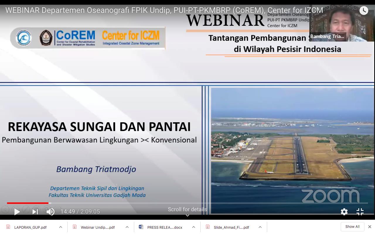 WEBINAR Departemen Oseanografi FPIK Undip, PUI-PT-PKMBRP (CoREM ...