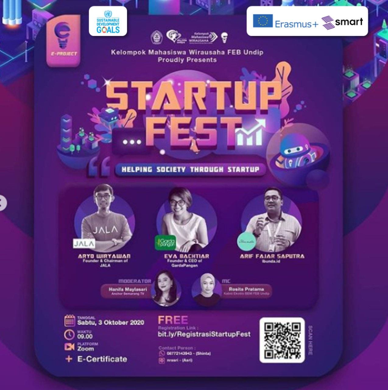 Startup Fest 2020 "Helping Society Through Startup"