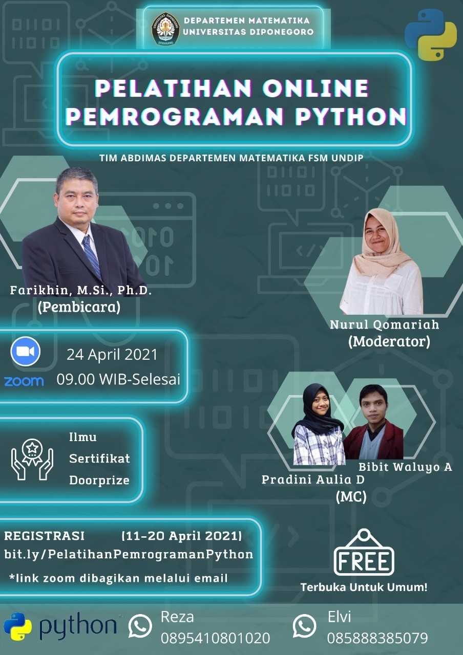 Pelatihan Online Pemrograman Python Oleh Tim Abdimas Departemen ...