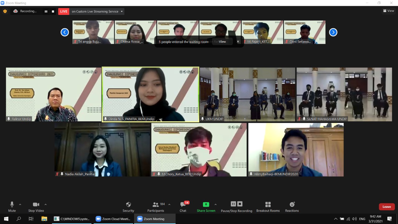 Rector to Undip Student Organizations 2021: Let’s Work Together for ...