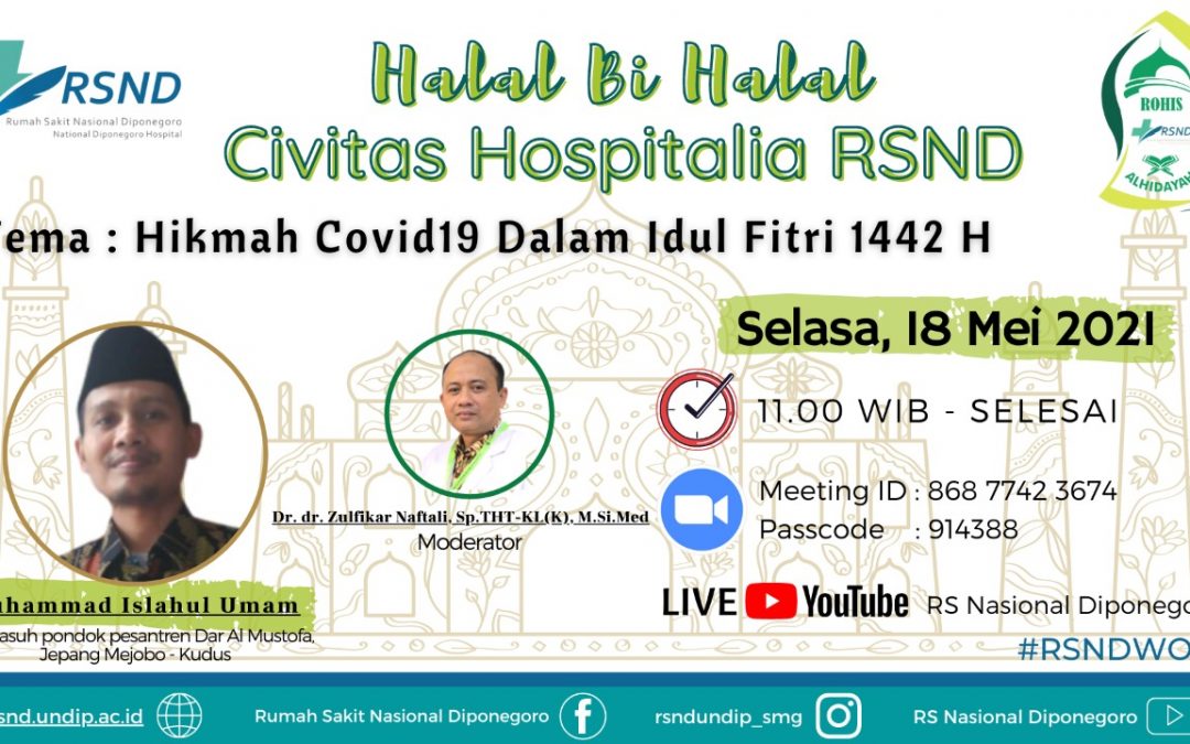 RSND Undip gelar Halal Bi Halal Secara Virtual - Universitas Diponegoro