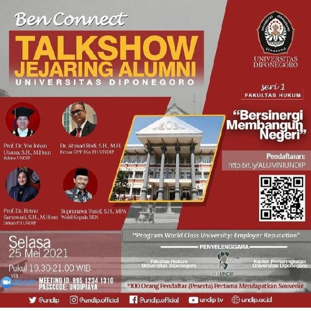 Talkshow Jejaring Alumni Undip: Bersinergi Membangun Negeri ...