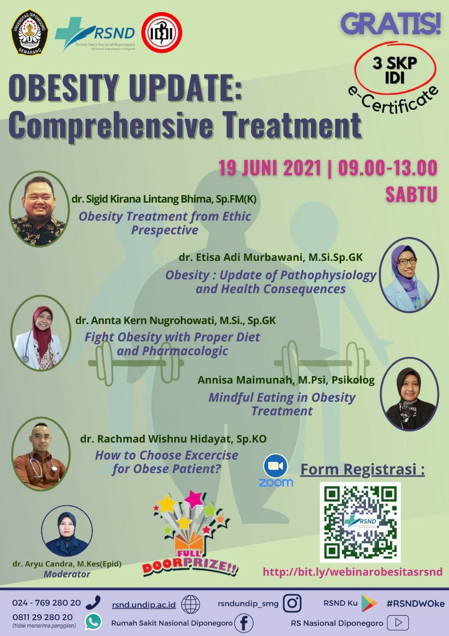 RSND UNDIP Menyelenggarakan Webinar Obesity Update: Comprehensive ...