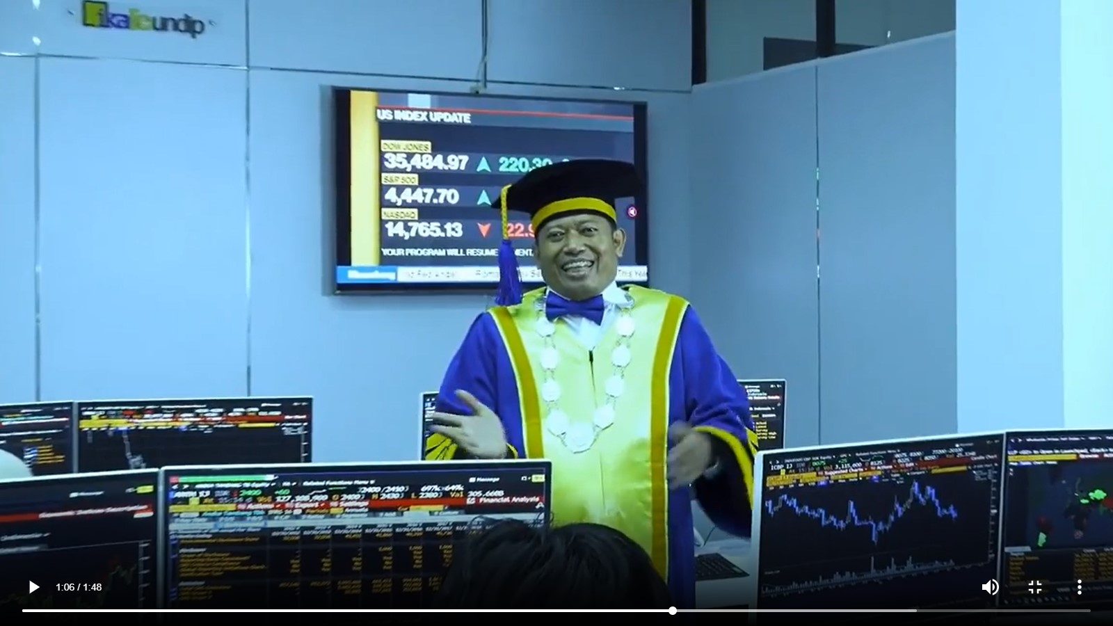 Dean of Faculty of Economics and Business UNDIP Introduced Bloomberg ...