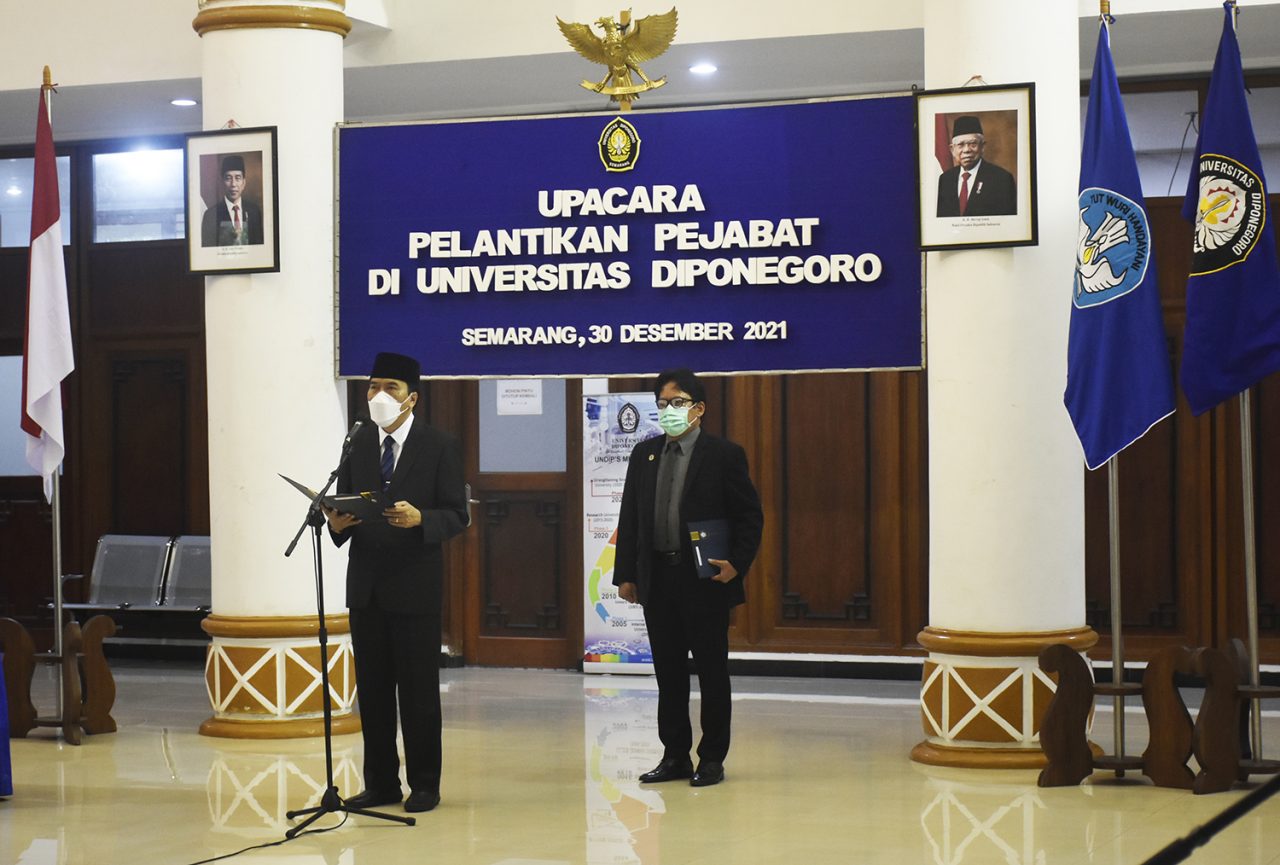 Rektor UNDIP Lantik Wakil Rektor I dan Wakil Rektor III Universitas Diponegoro - Universitas ...