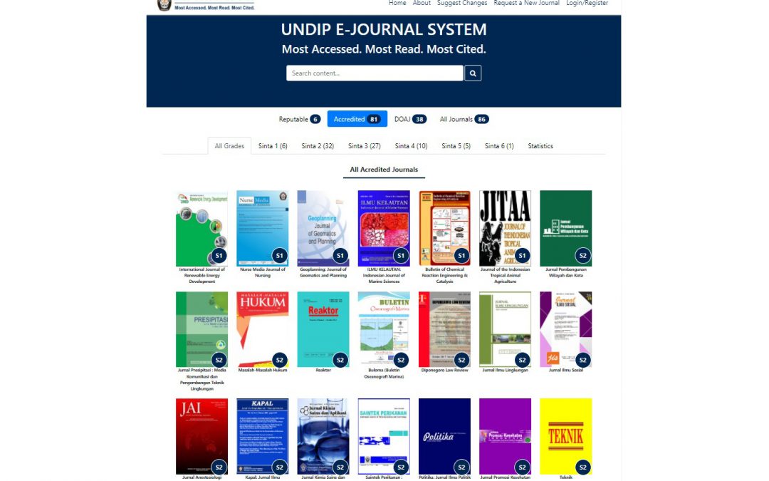 Top Portal of Journal in Webometrics February 2022: UNDIP E-Journal ...
