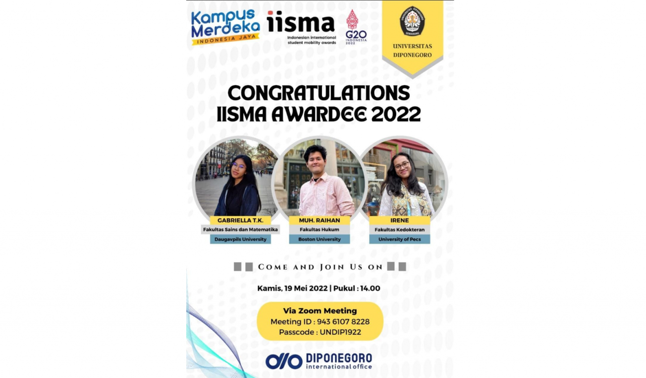 IO UNDIP Held Welcoming Session for IISMA 2022 Awardees - Universitas ...
