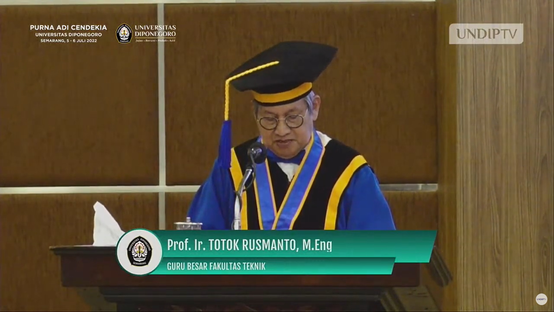 Guru Besar FT UNDIP Usulkan Pengembangan Arsitektur dalam Orasi Purna ...