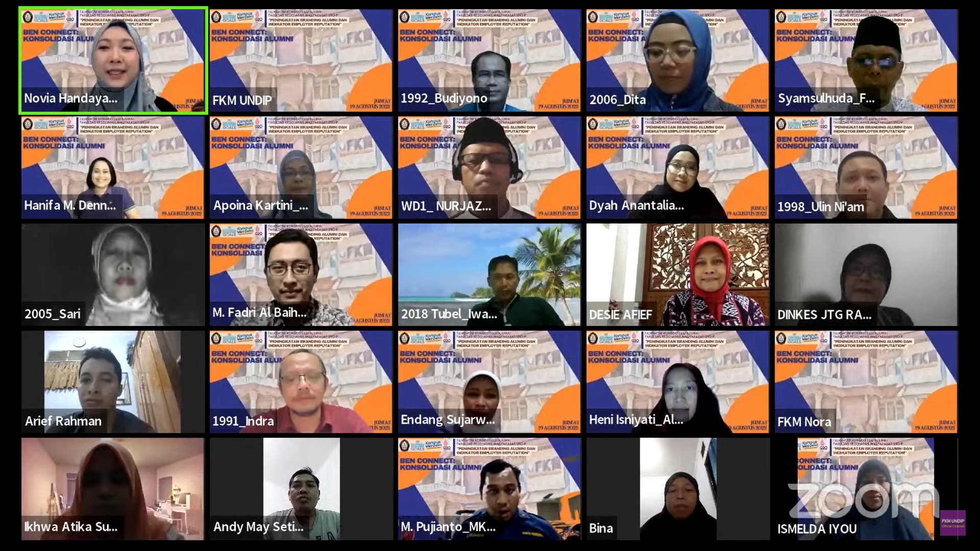 Improving Alumni Consolidation, FKM UNDIP Held Ben Connect Talk Show ...