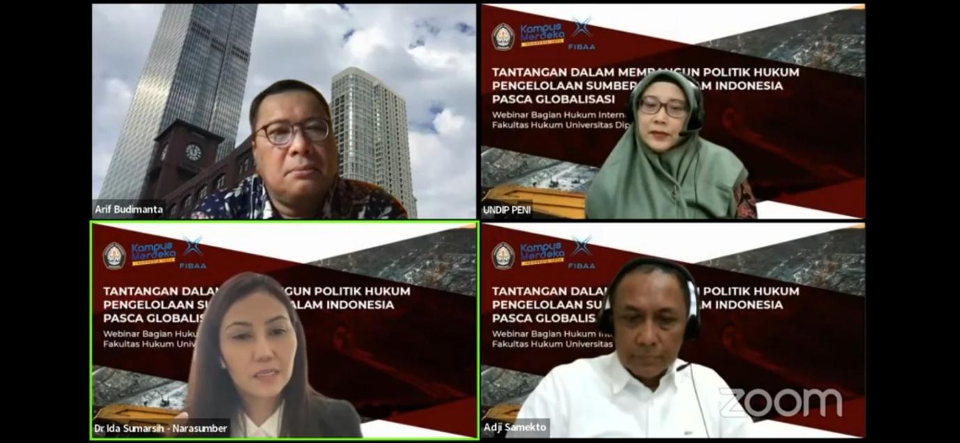 Fakultas Hukum UNDIP Gelar Webinar HI: Tantangan dalam Membangun ...