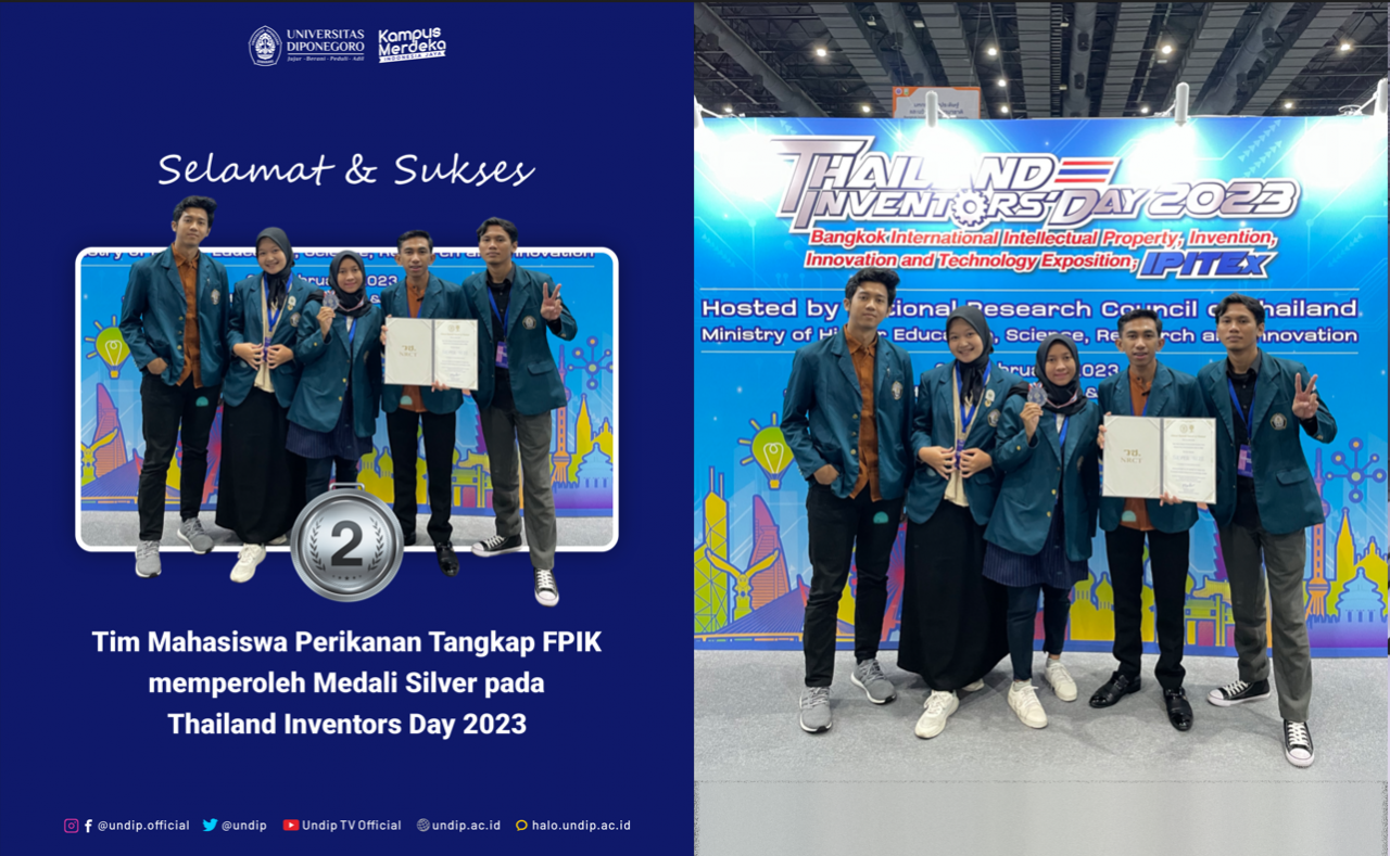 Capture Project UNDIP Raih Medali Silver Thailand Inventors’ Day 2023 ...