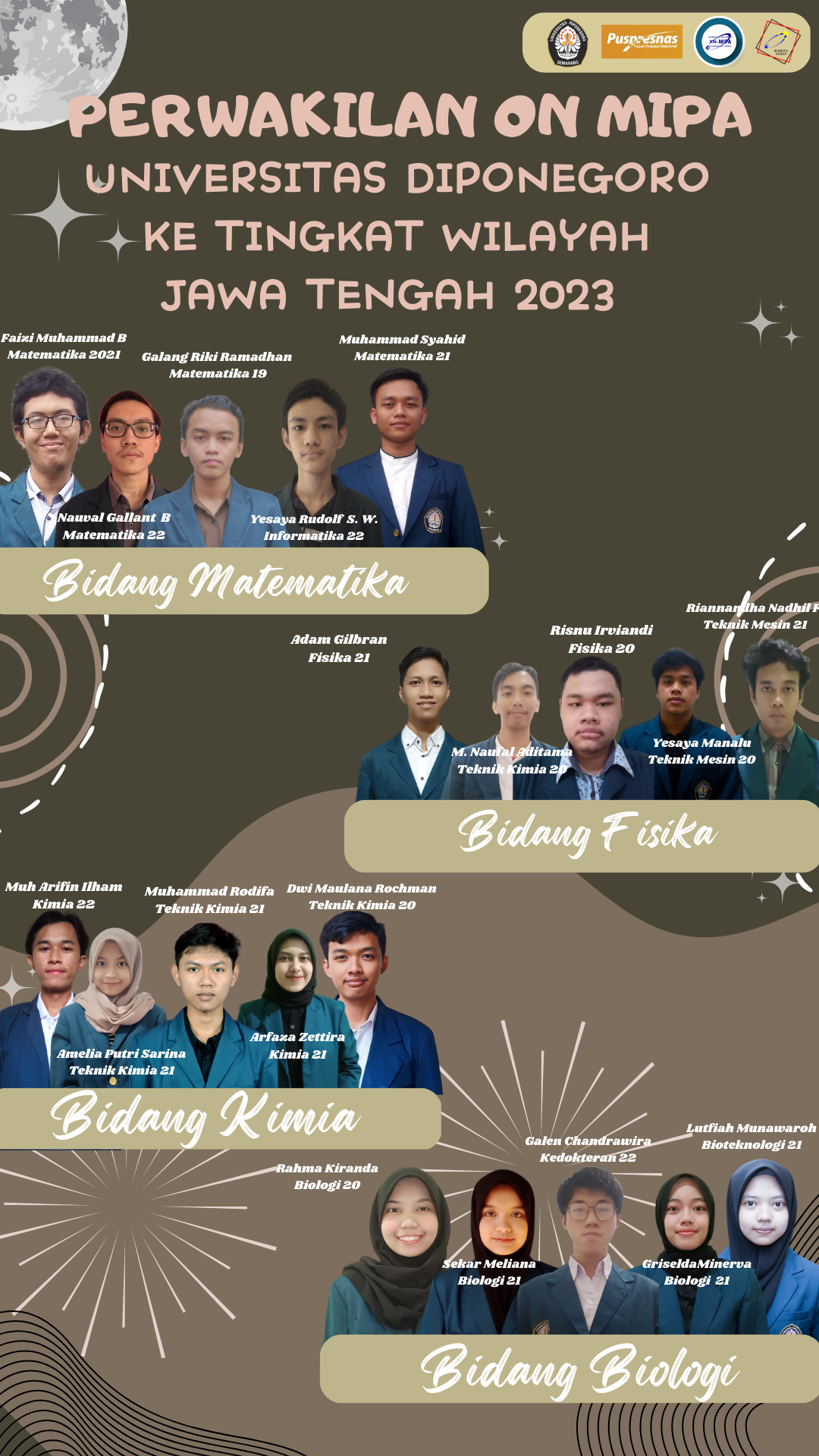 UNDIP Representatives Ready to Compete in the 2023 ON-MIPA Central Java Regional Level ...