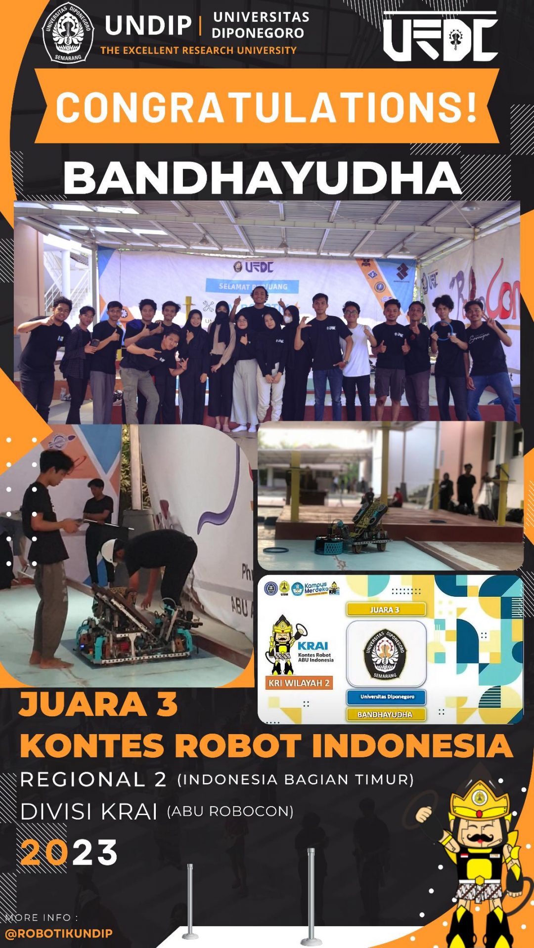 Tim Bandhayudha Universitas Diponegoro Berhasil Meraih Juara 3 pada ...