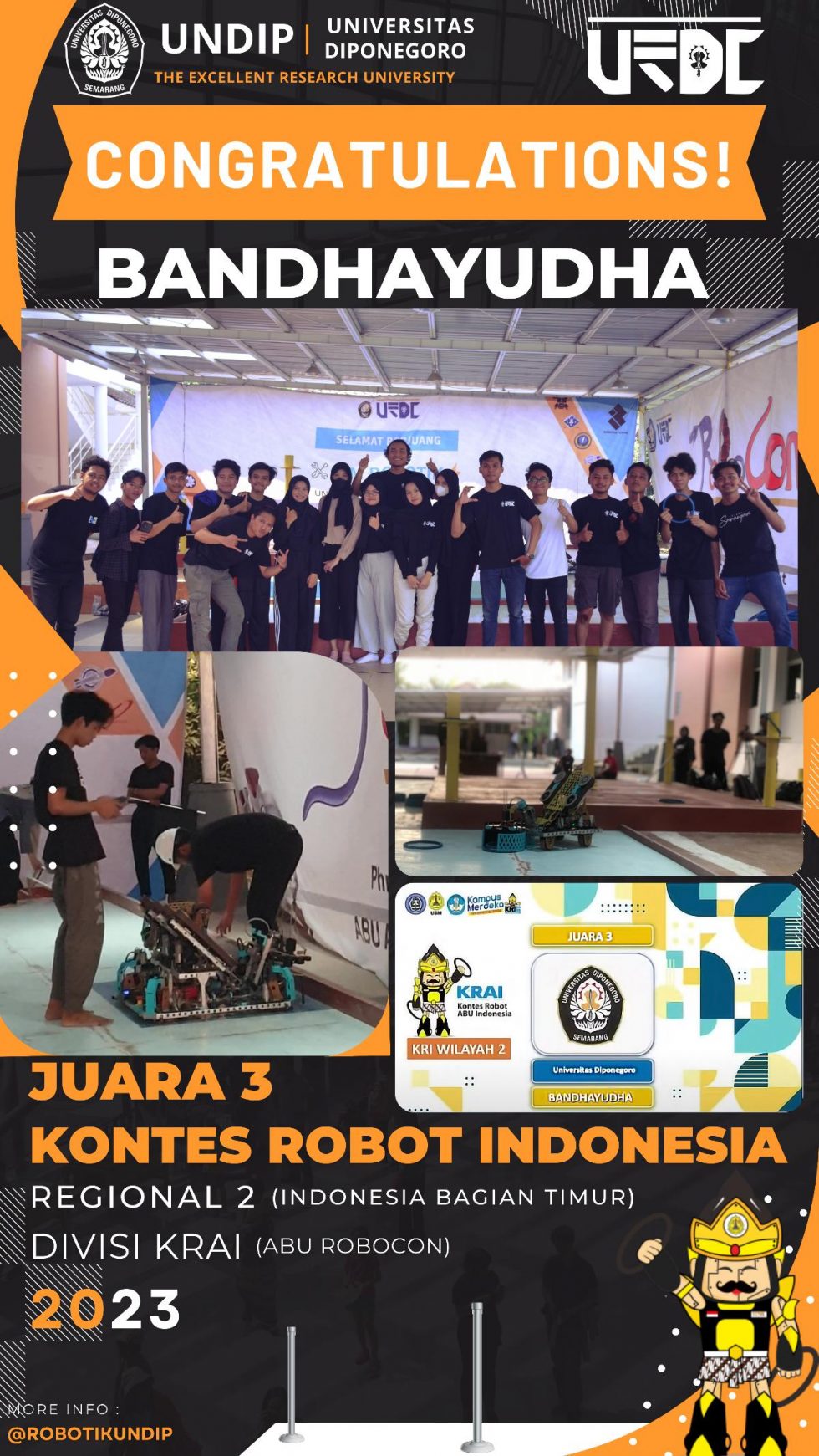 The Bandhayudha Team of Diponegoro University Won 3rd Place in the 2023 ...