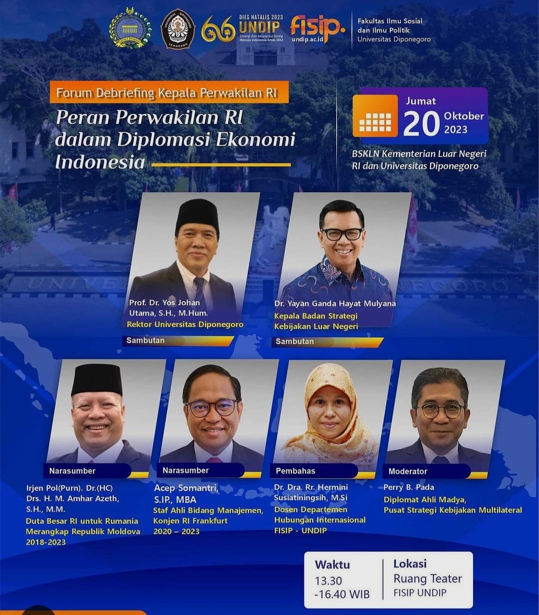 FISIP UNDIP Gelar Forum Debriefing Kepala Perwakilan RI - Universitas ...
