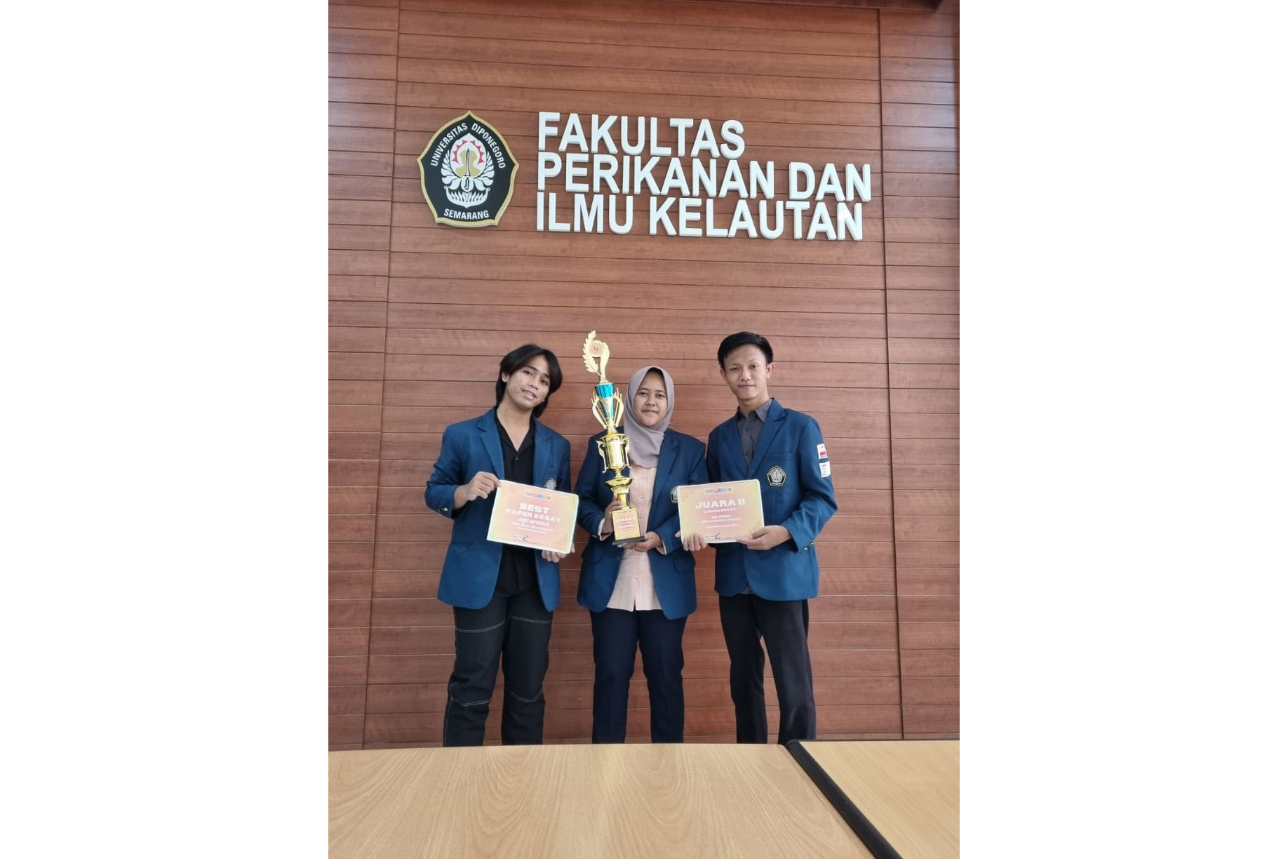 Membanggakan! Mahasiswa UNDIP Raih Juara Nasional Lomba Aquaforia di Universitas Sriwijaya ...