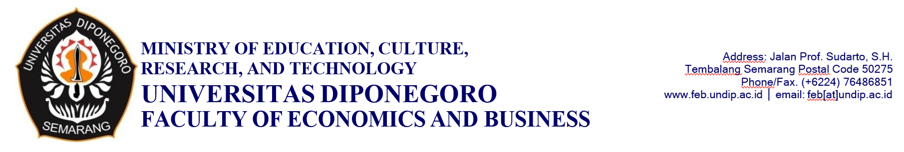 Kop Surat - Universitas Diponegoro