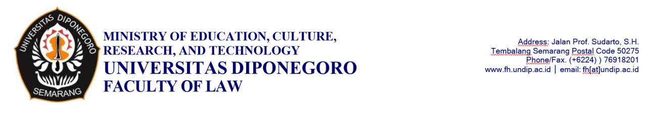 Kop Surat - Universitas Diponegoro