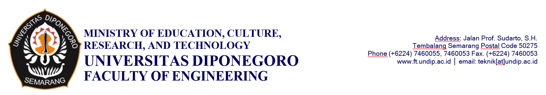 Kop Surat - Universitas Diponegoro