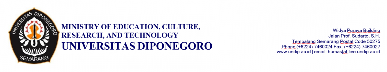 Kop Surat - Universitas Diponegoro