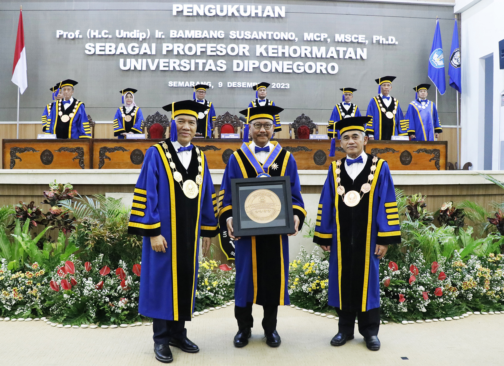UNDIP Awarded Bambang Susantono the title of Honorary Professor in the ...