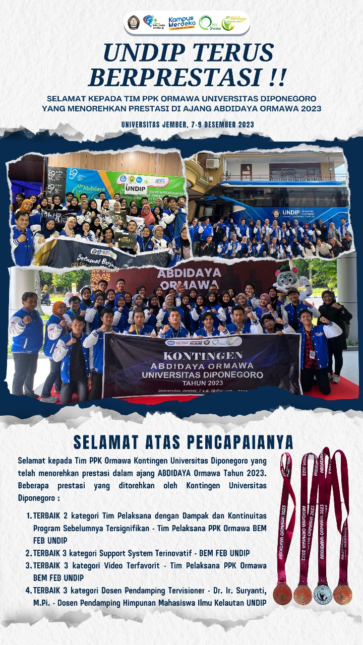 UNDIP Raih 4 Penghargaan dalam Abdidaya Ormawa Tahun 2023 - MUARAJATENG