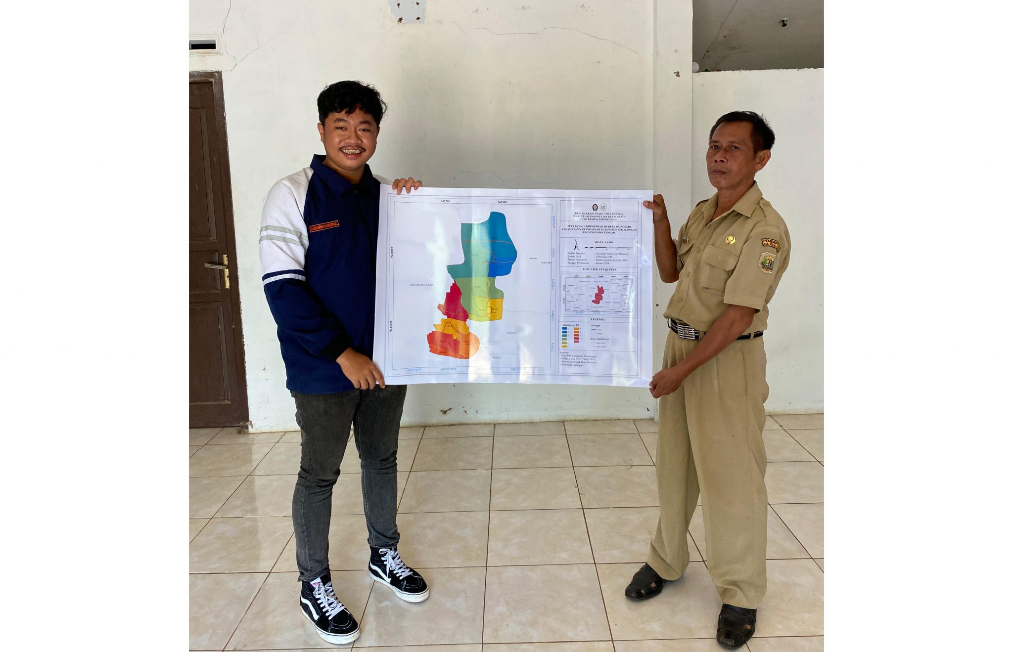 Undip Community Service Students Created Administrative Boundaries Map ...