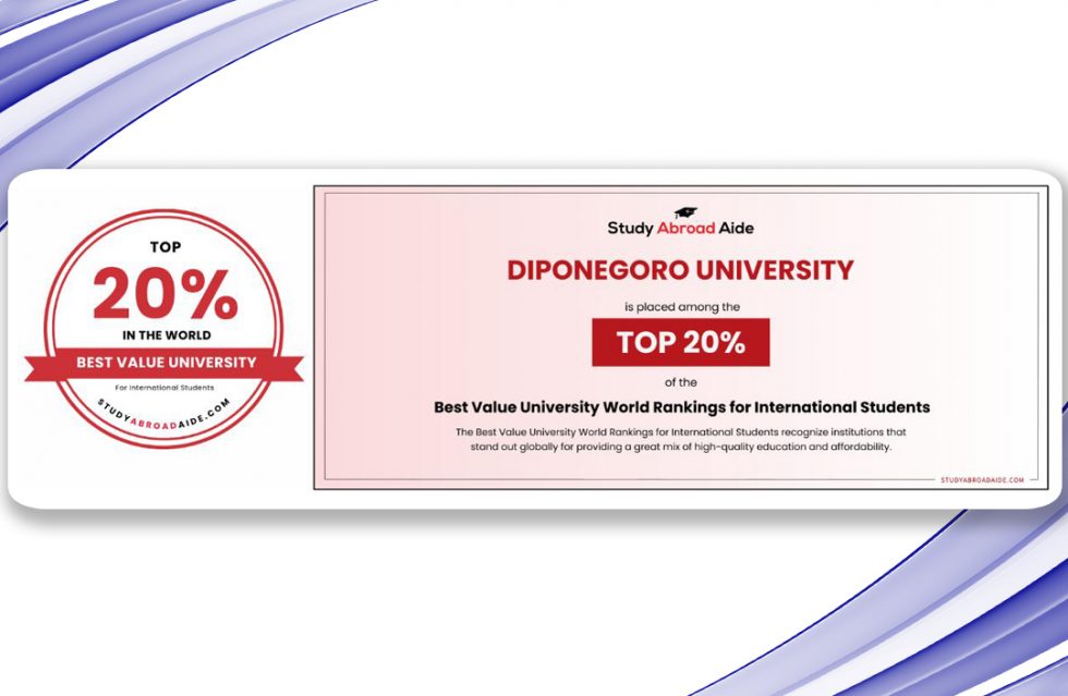 Popular among Foreign Students, UNDIP Achieves Top 20% Best Value ...