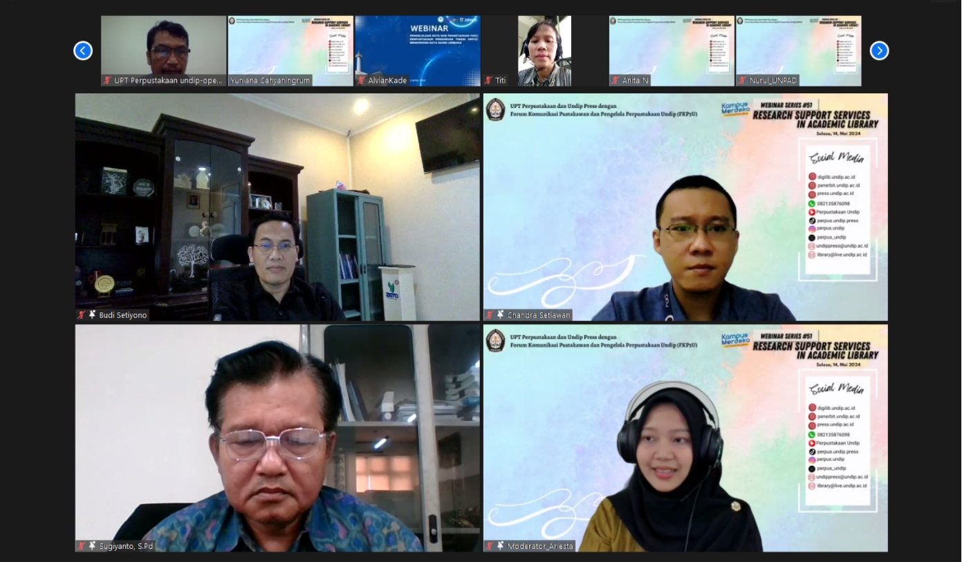 UPT Perpustakaan dan UNDIP Press Kaji Research Support Service in Academic Library - Universitas ...