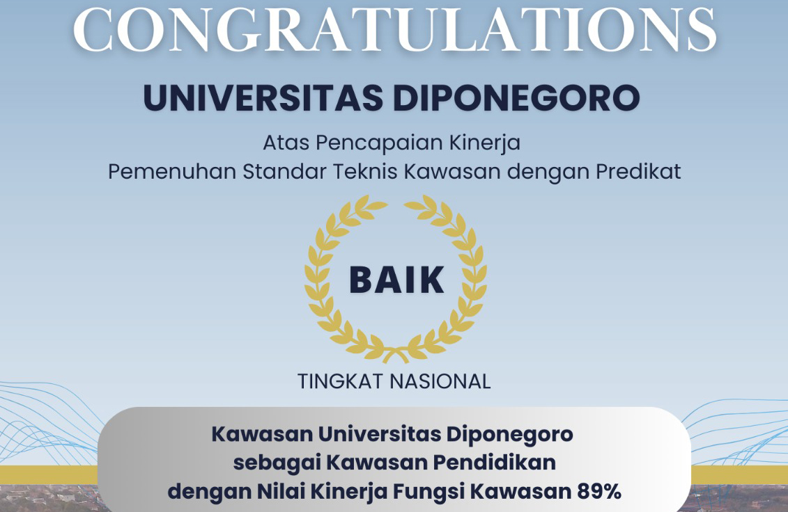 UNDIP Raih Peringkat Kinerja Kawasan Pendidikan Baik Tingkat Nasional ...