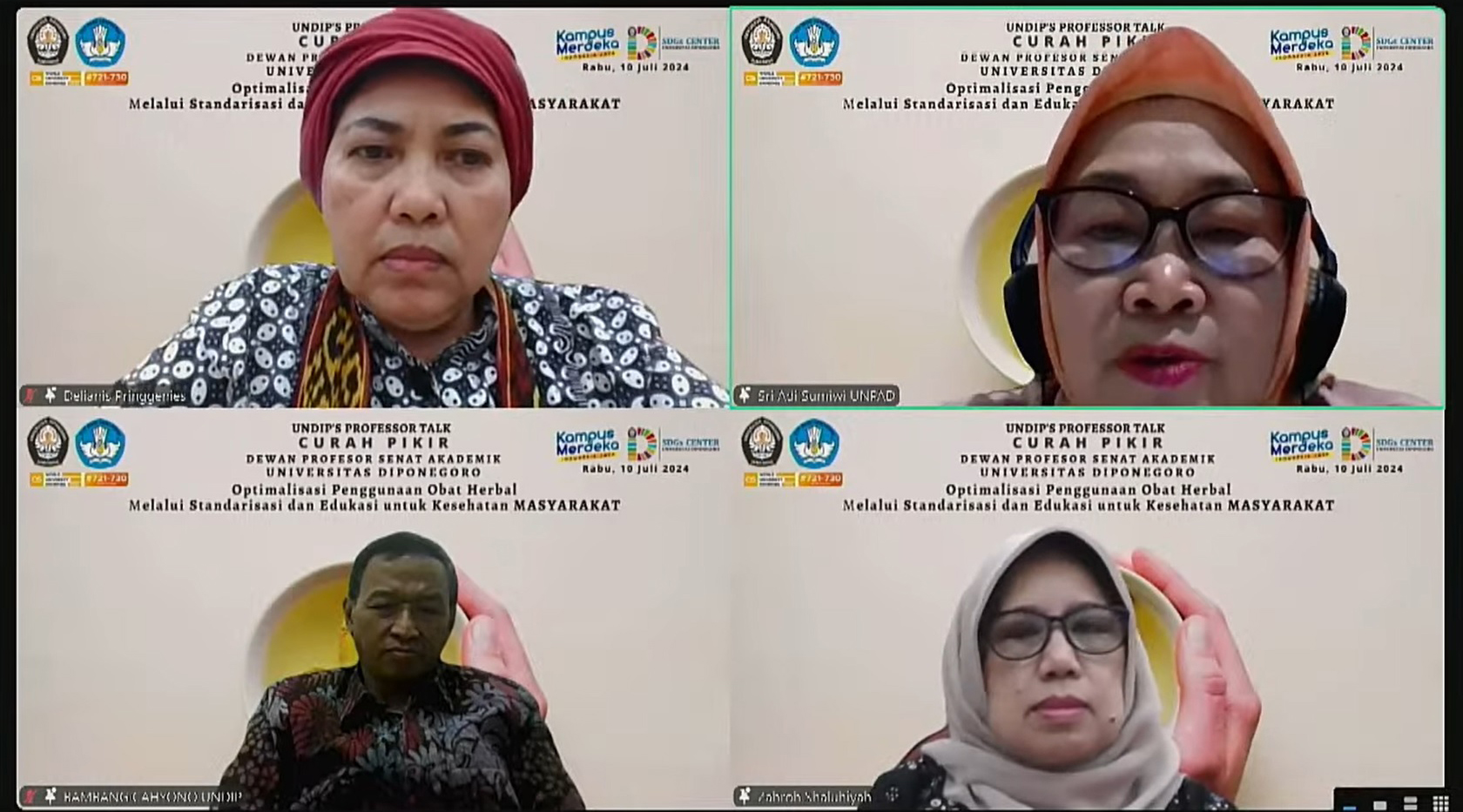 Dewan Profesor UNDIP Bahas Optimalisasi Obat Herbal - Universitas ...