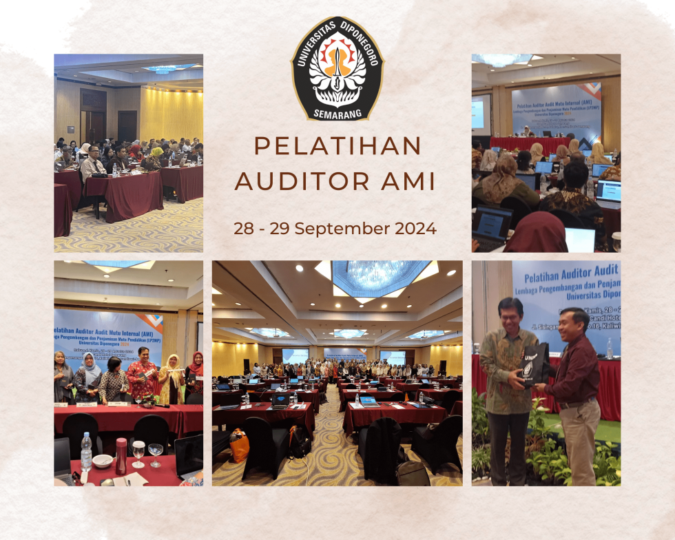 Pelatihan Auditor Audit Mutu Internal UNDIP (AMI) Universitas ...