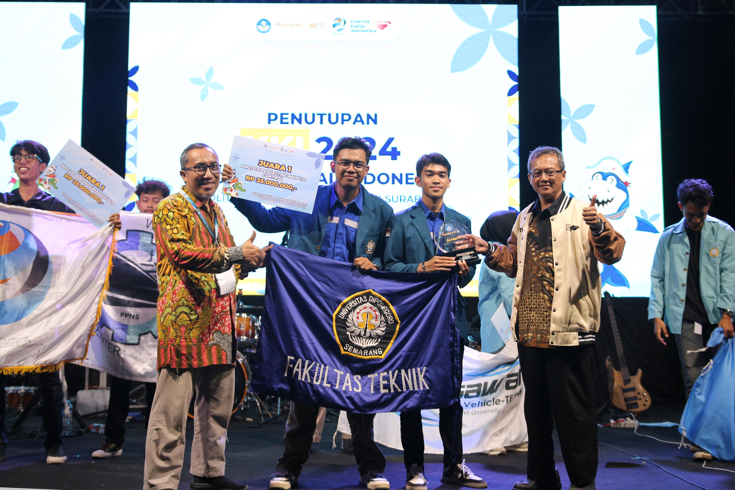 UNDIP's Naval Engineering Team Wins National Champion in 2024 ...